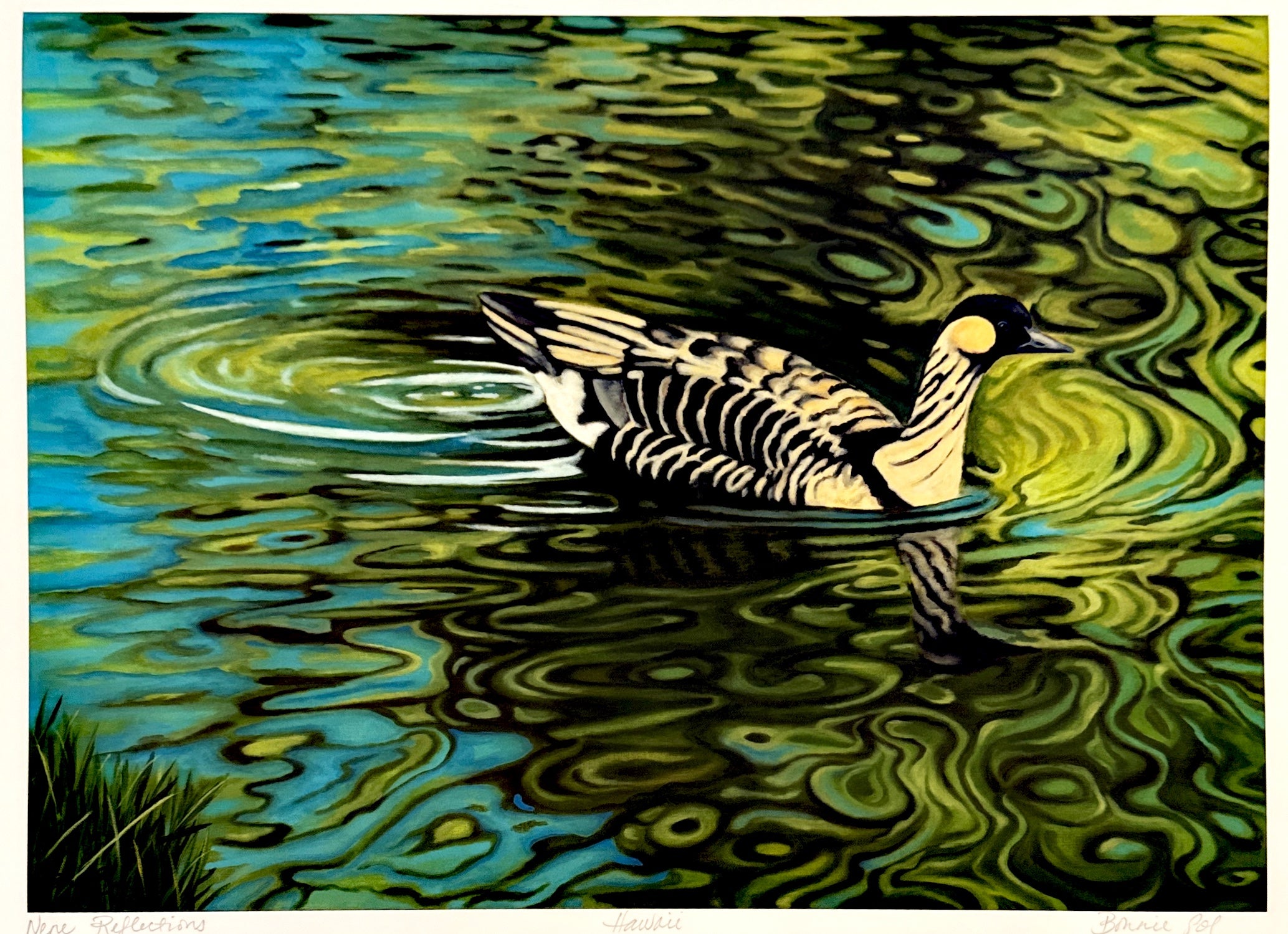 "Nene Reflections" Signed Print - Bonnie Sol – Cunningham Gallery