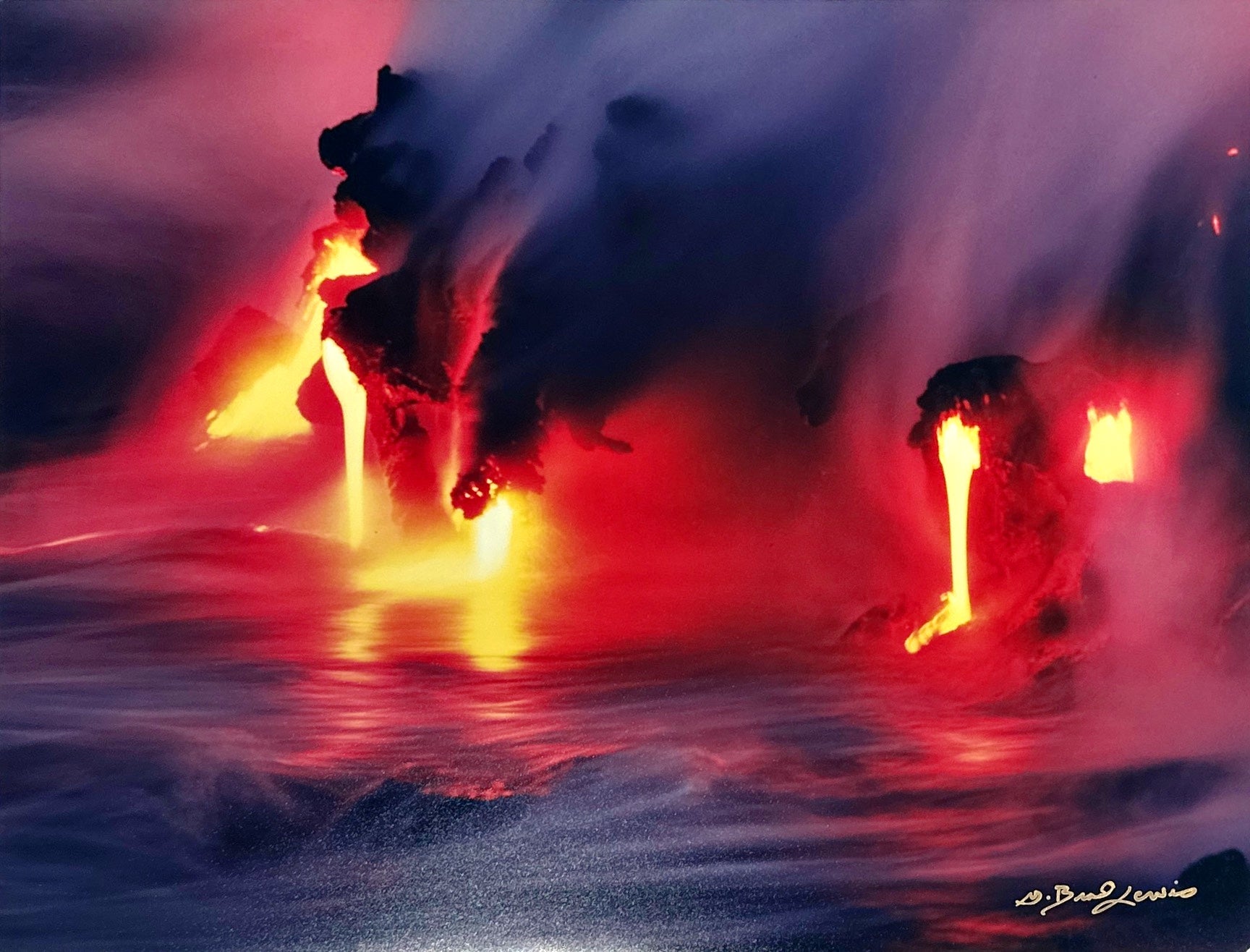 GBL-VLO-54, Kilauea Volcano, Hawai'i - 11x14 Photographic Print by Bra ...