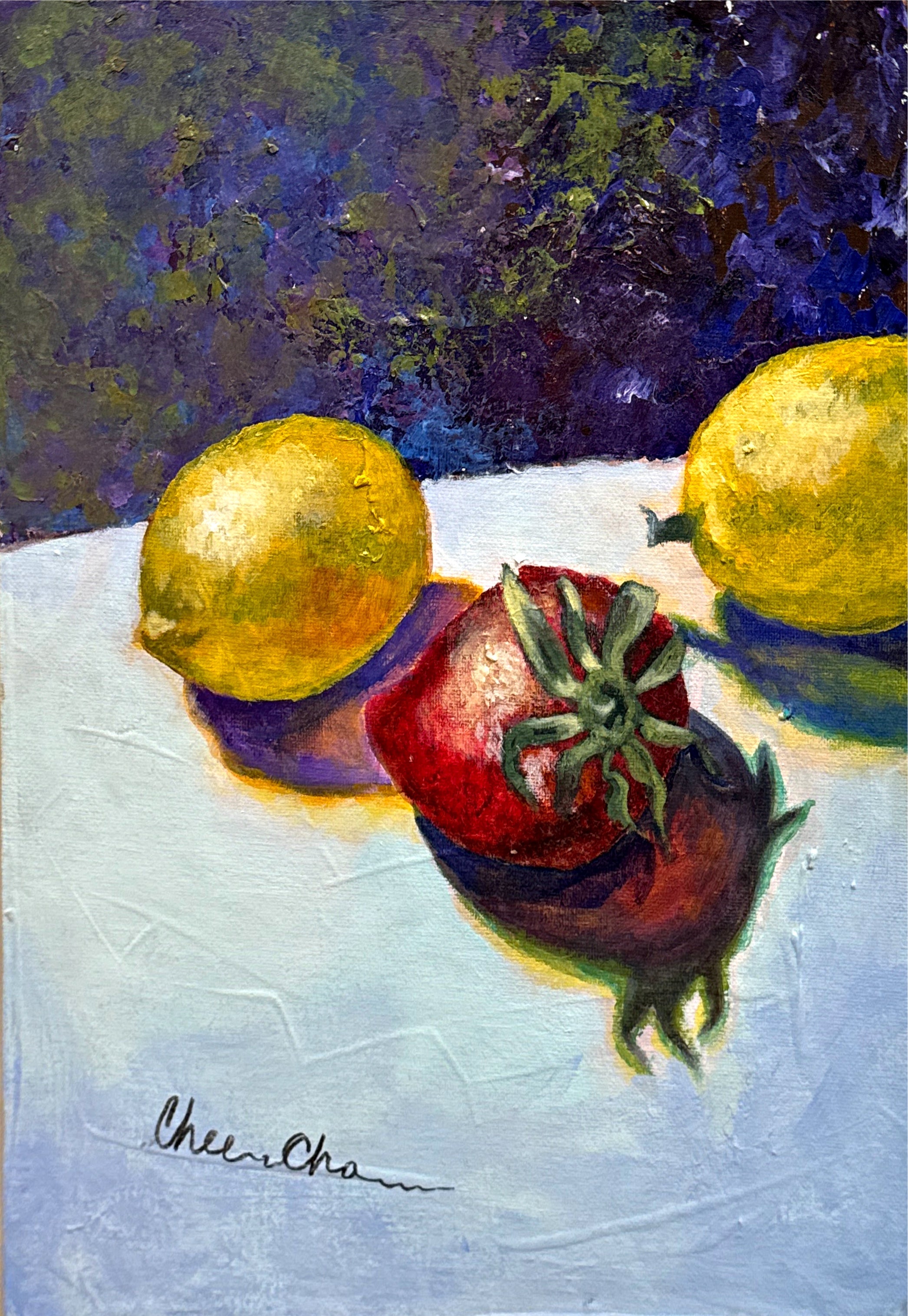 "Lemons and Strawberry" - CheeCha – Cunningham Gallery