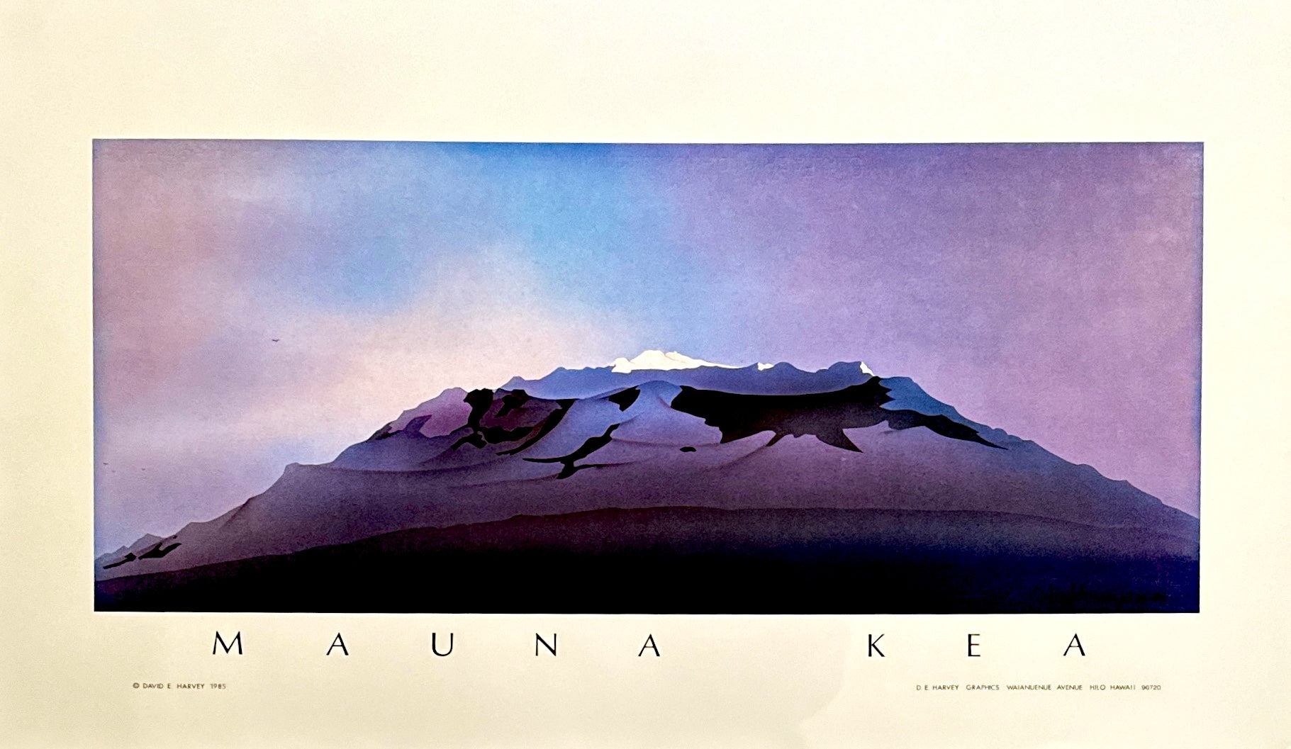"Mauna Kea" Poster - Dave Harvey – Cunningham Gallery