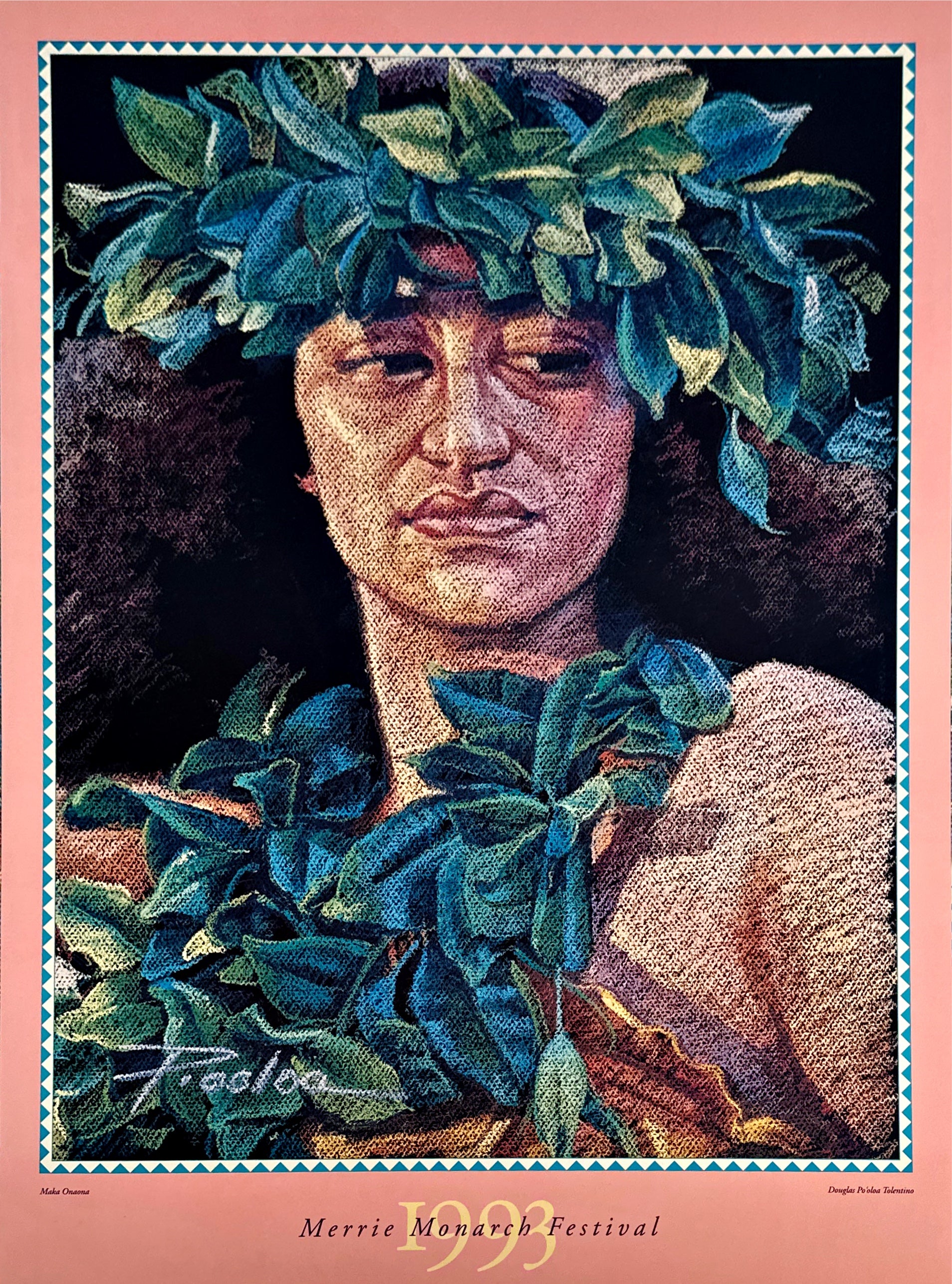 "Maka Onaona" Merrie Monarch 1993 Poster - Douglas Po'oloa Tolentino ...