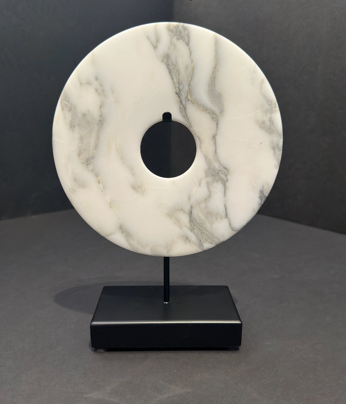 Marble Disk on Stand – Cunningham Gallery