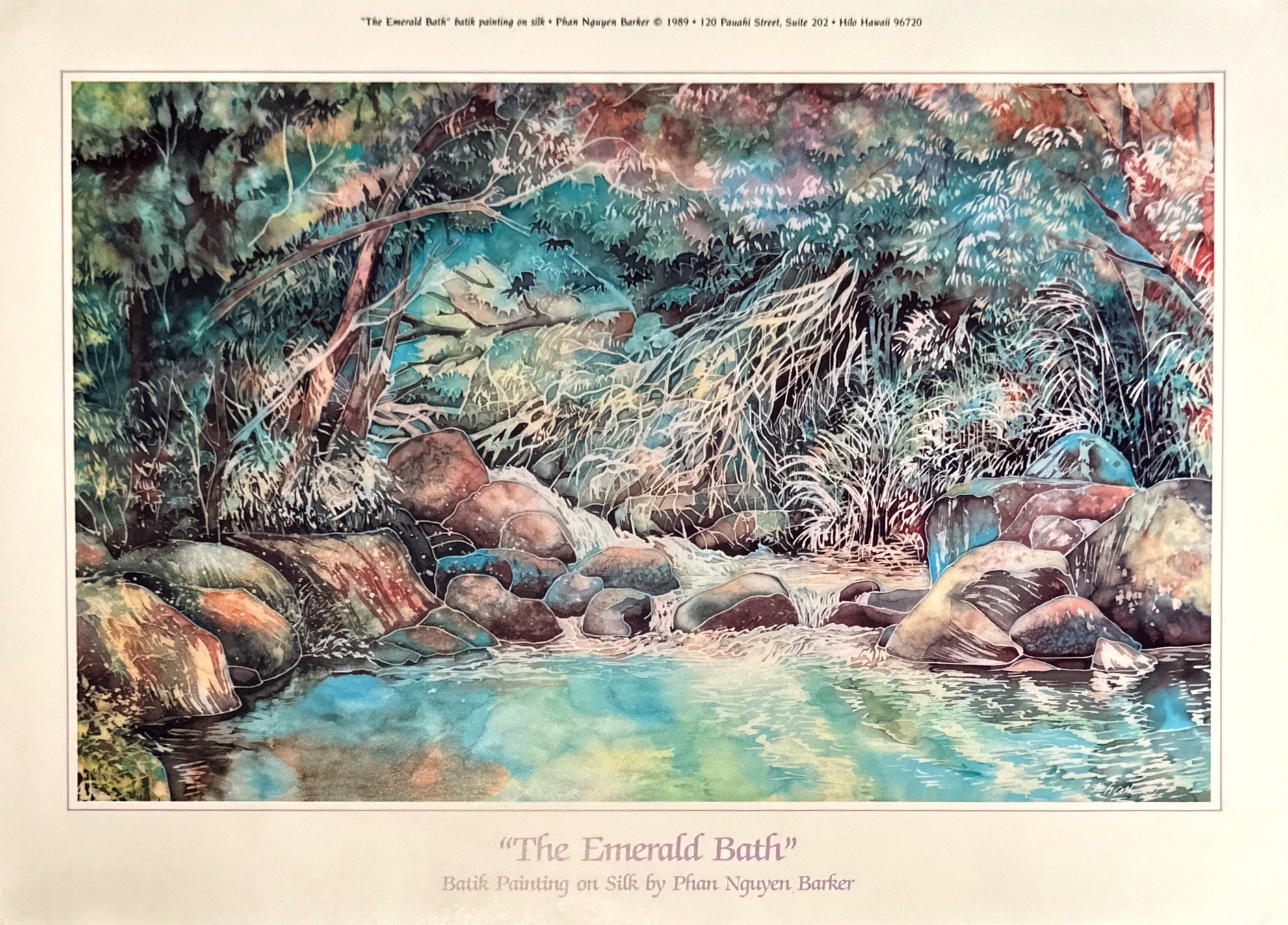 "The Emerald Bath" Print - Phan Nguyen Barker – Cunningham Gallery