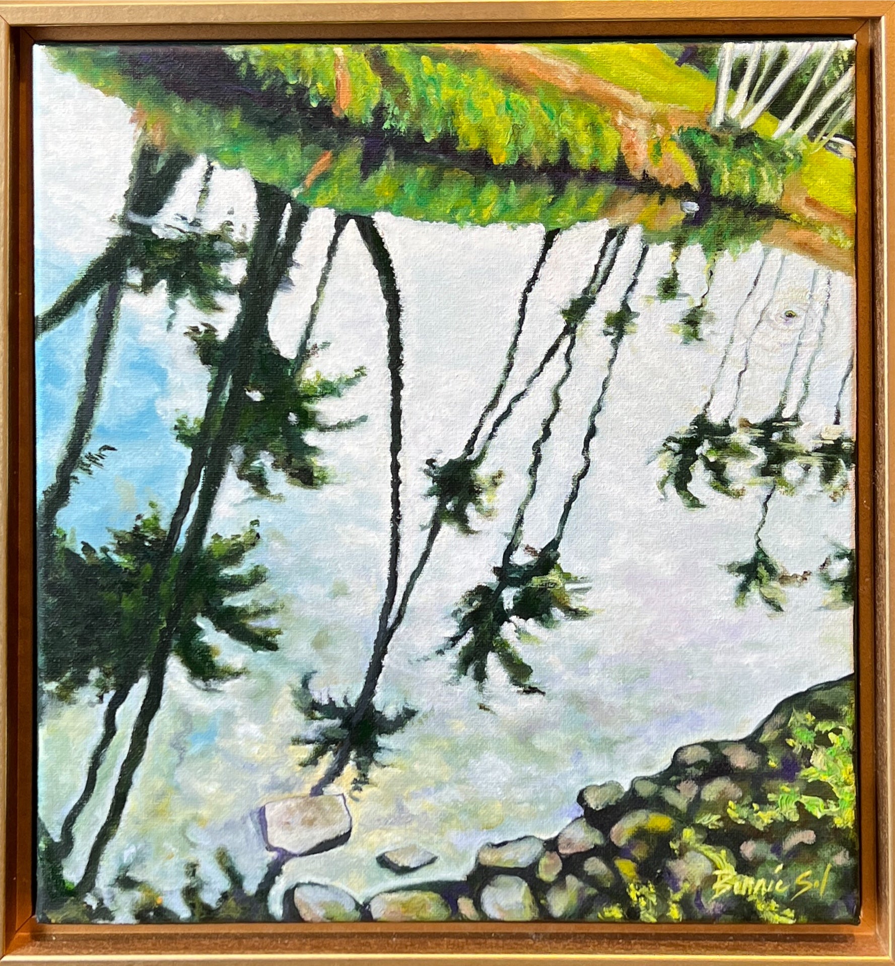 "A Honu Went Swimming By" - Bonnie Sol – Cunningham Gallery