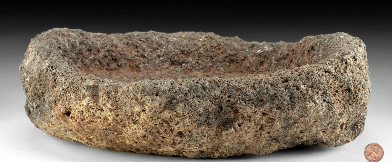 18th Century Hawaiian Volcanic Stone Mortar – Cunningham Gallery