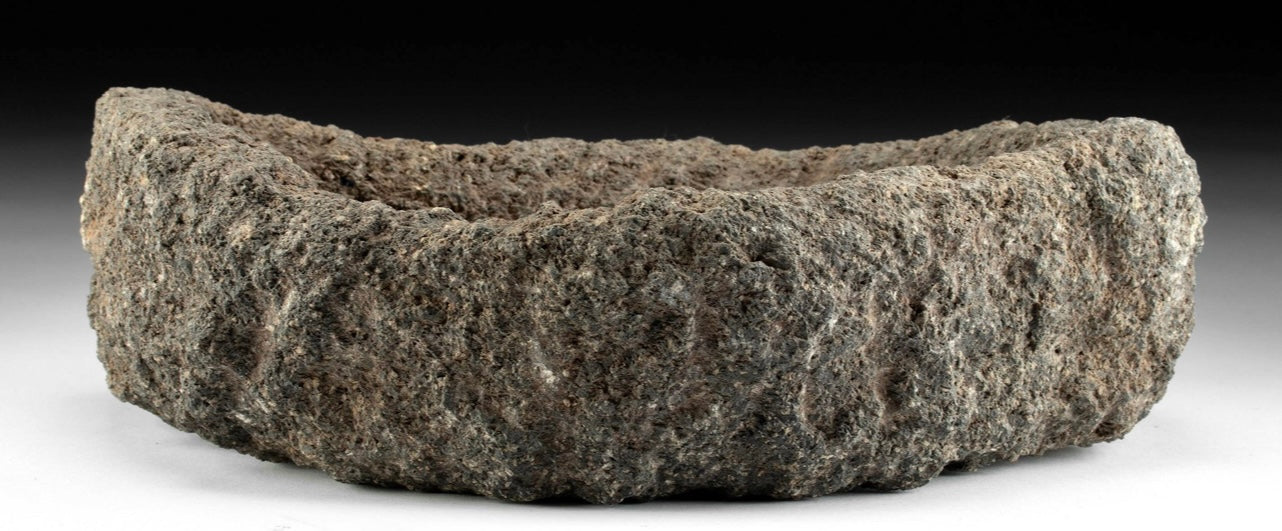 18th Century Hawaiian Volcanic Stone Mortar – Cunningham Gallery